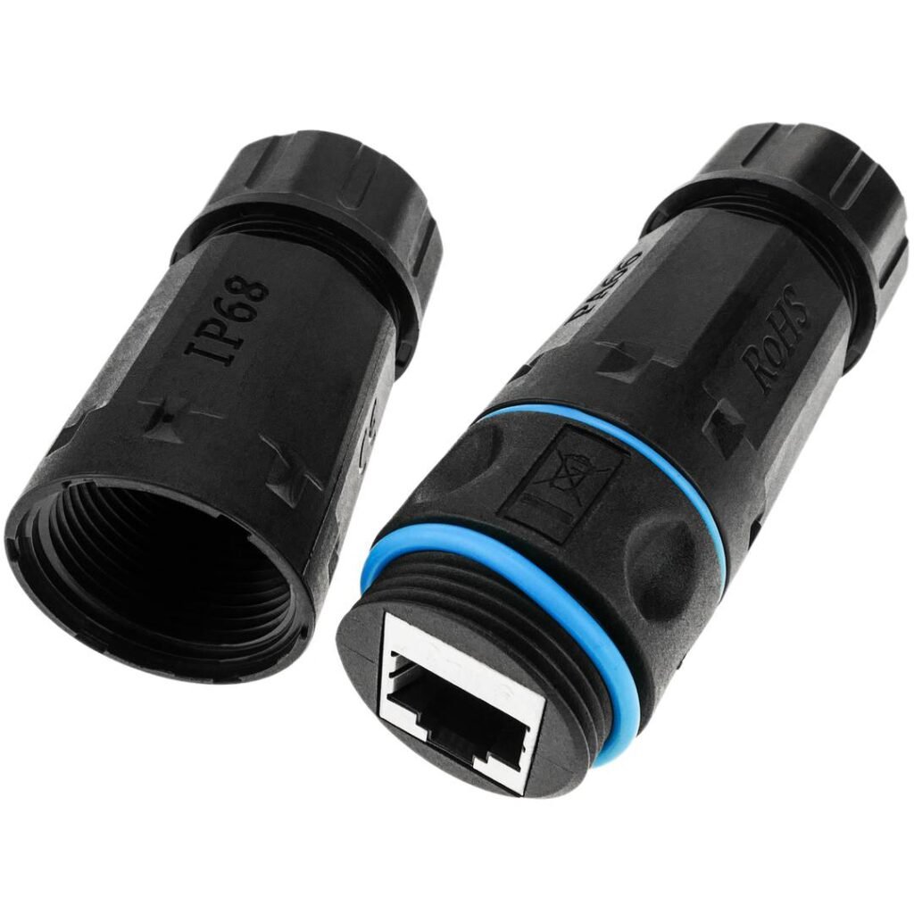 Ethernet joint connector waterproof HS CODE 85366190 | Para empalmes en ...