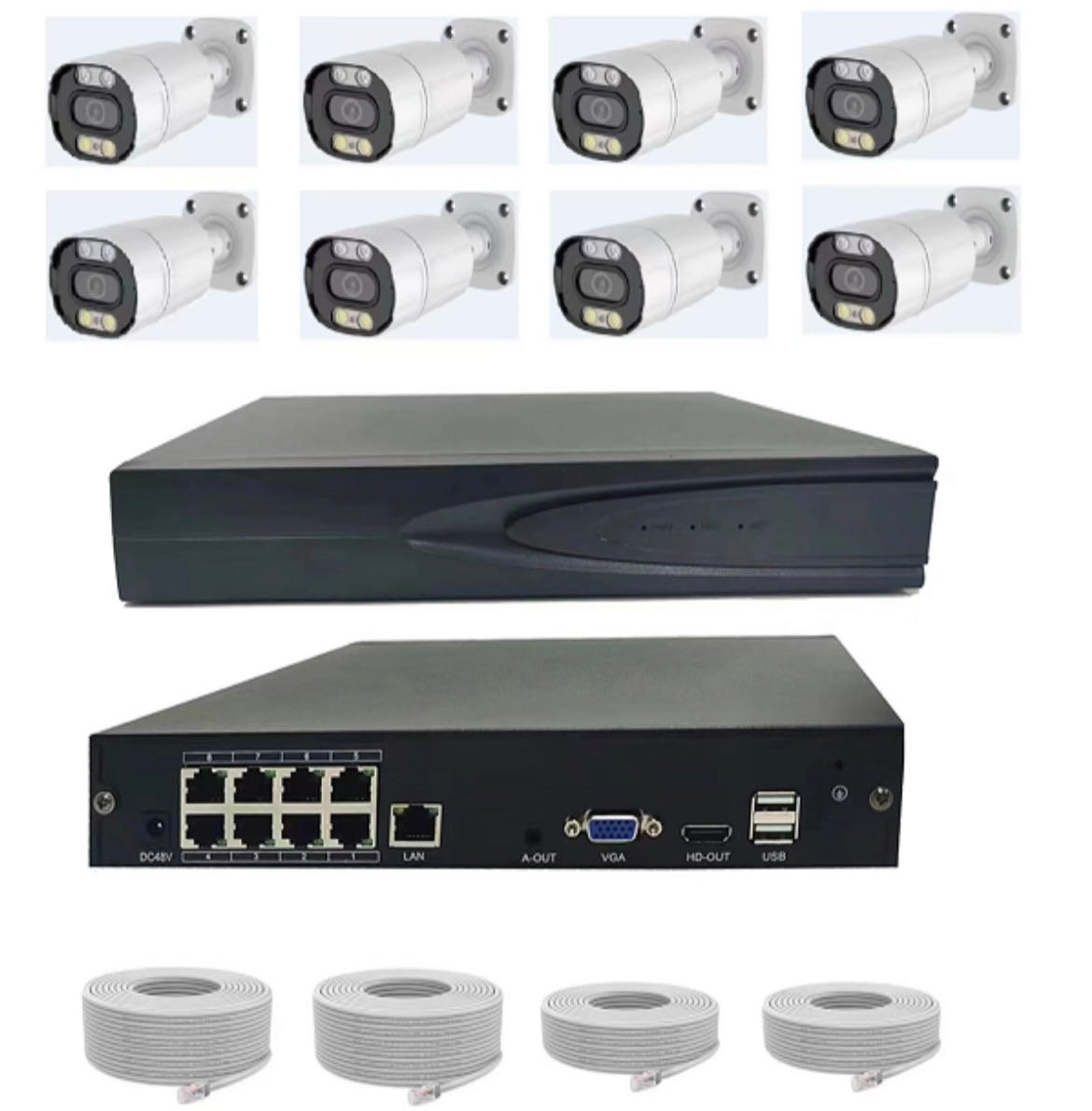 T5N8P41-KIT 4MP 8CH POE BULLET KIT HS 85258090 | Smart-DomoHouse